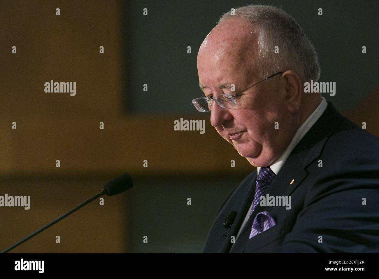 Sam Walsh, CEO of the Rio Tinto Group, participates in a panel ...