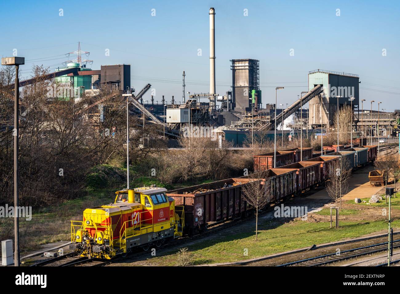 Coking plant of HKM, Hüttenwerke Krupp-Mannesmann in Duisburg ...
