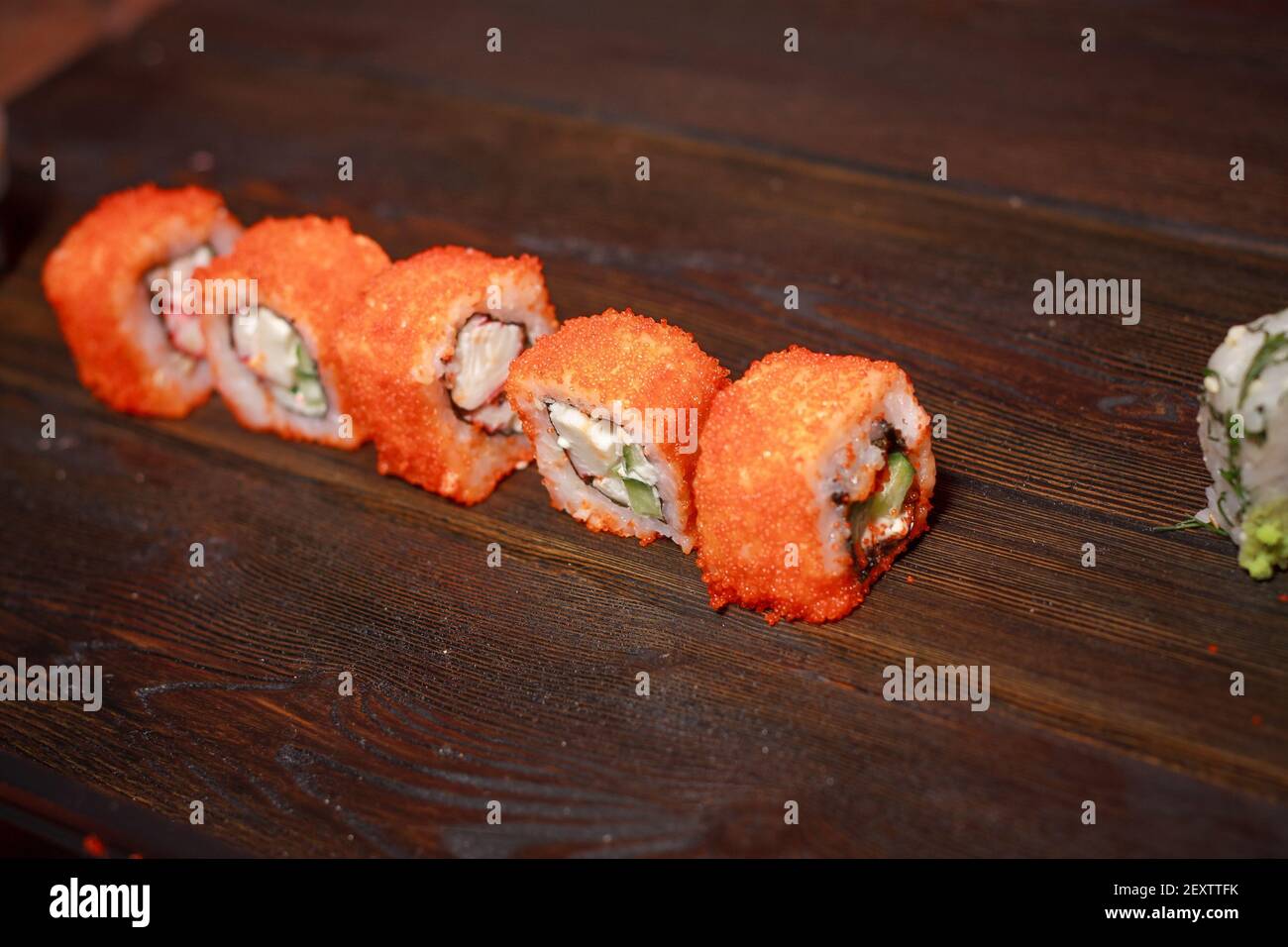 red sushi food diet food japanese cuisine delicacy Stock Photo - Alamy