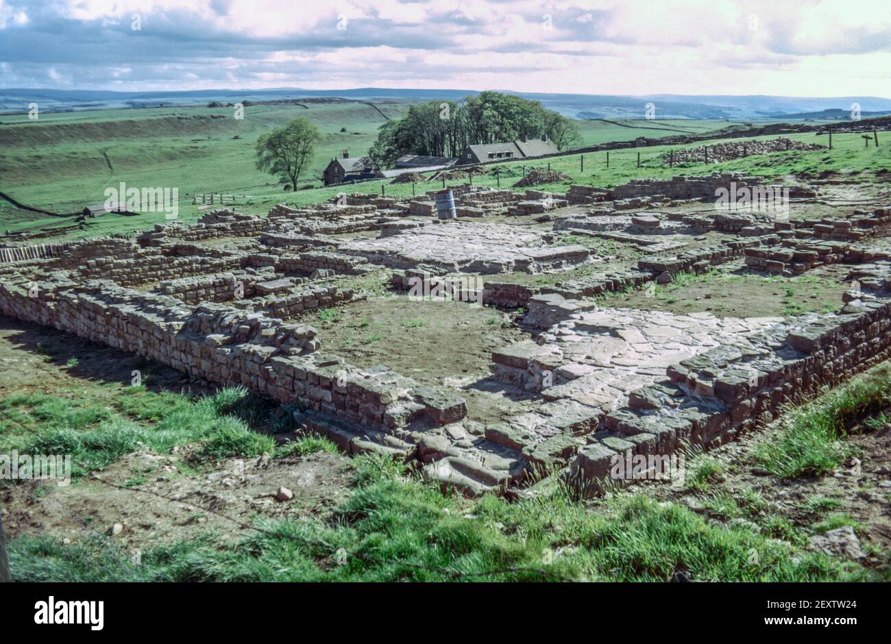 Ruins of Roman fort ’Vercovicium’ or ‘Borcovicium’ in Housesteads, 37th ...