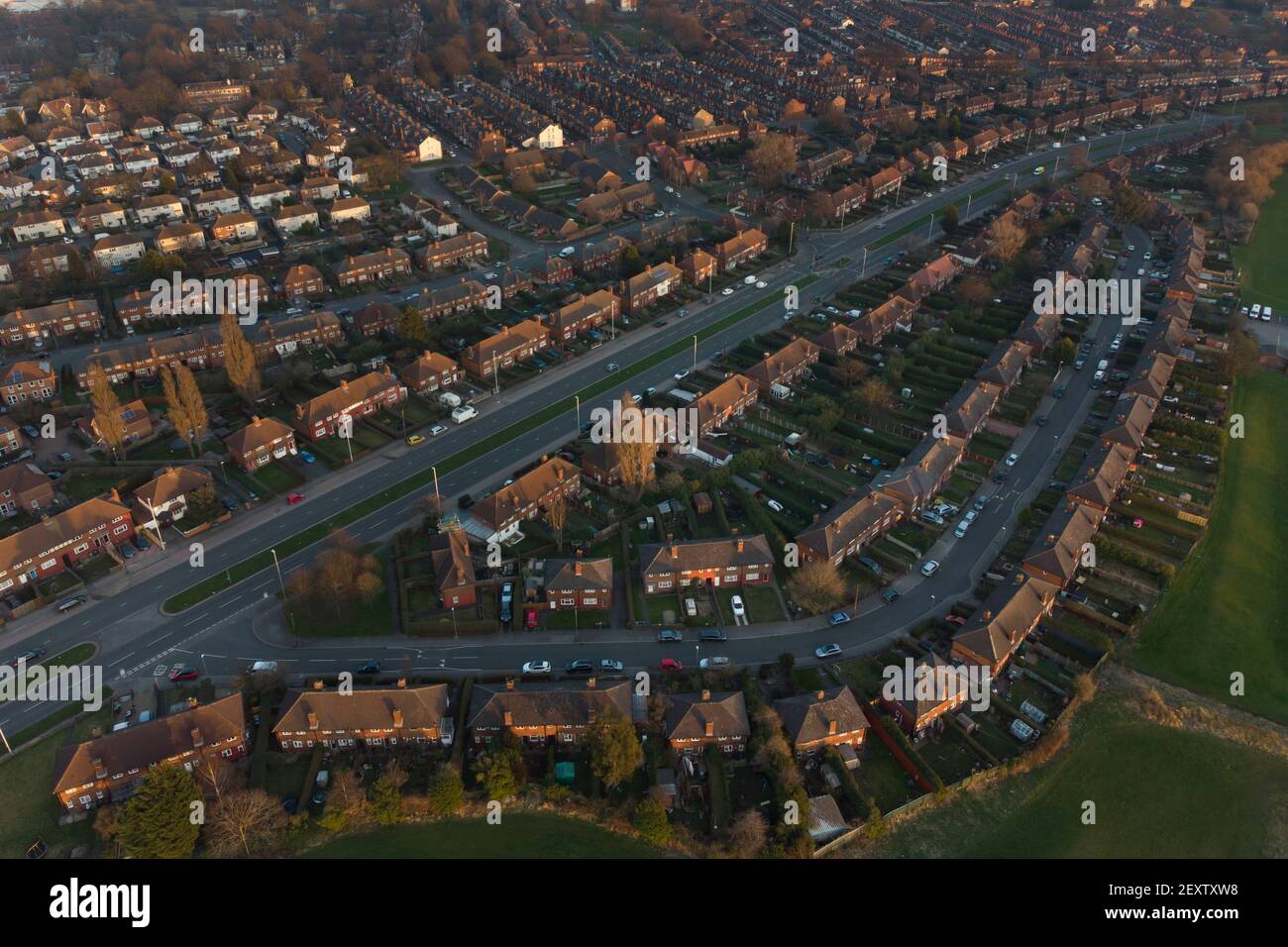 Aerial view of leeds city centre hi-res stock photography and images ...