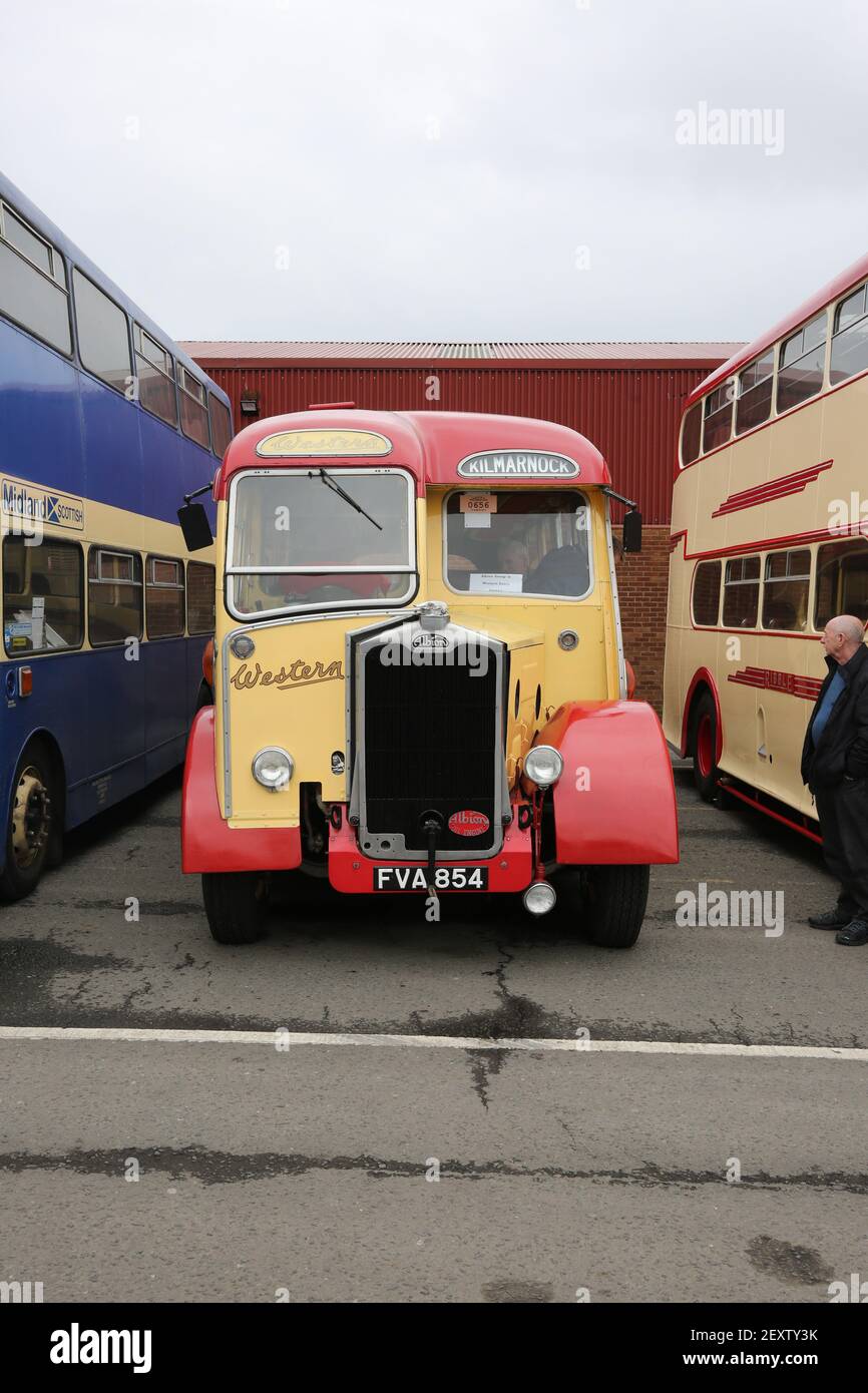 Stagecoach Garage, Kilmarnock, Scotland, UK 08 April 2018. An open day ...