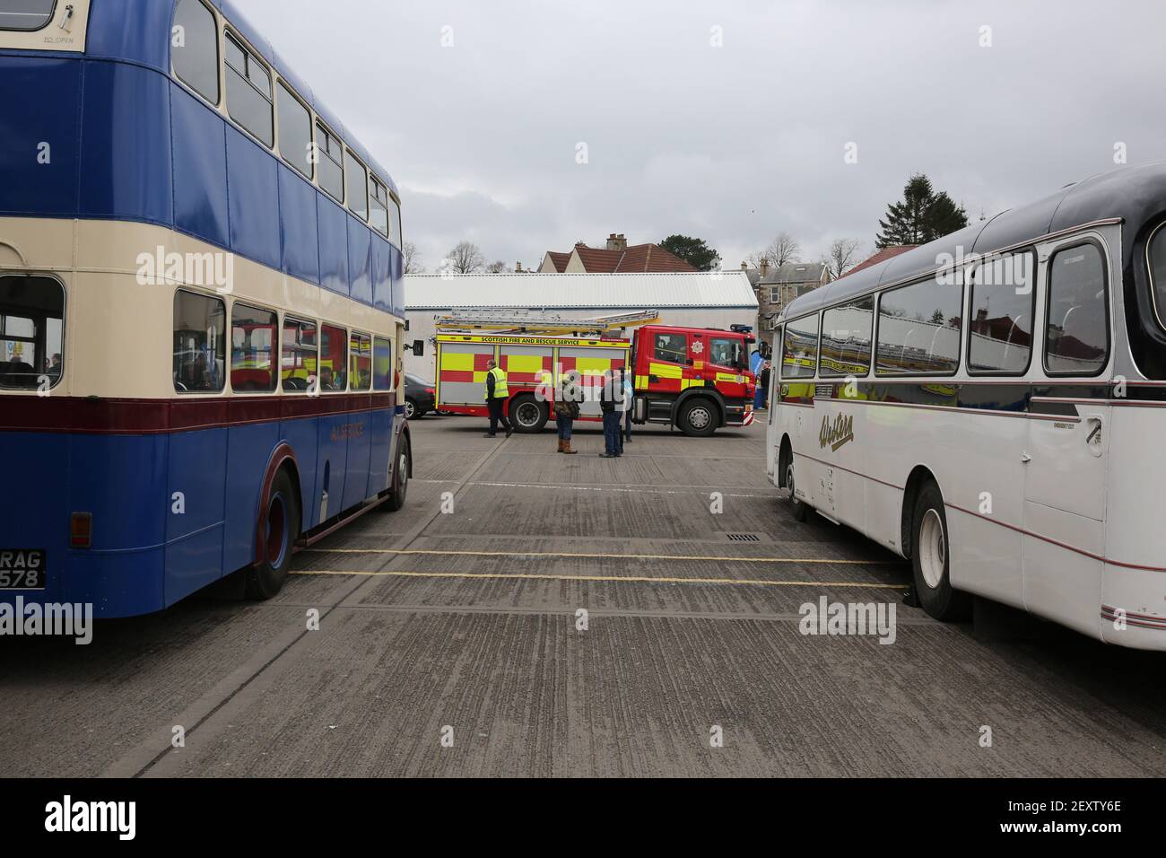 Stagecoach Garage, Kilmarnock, Scotland, UK 08 April 2018. An open day ...