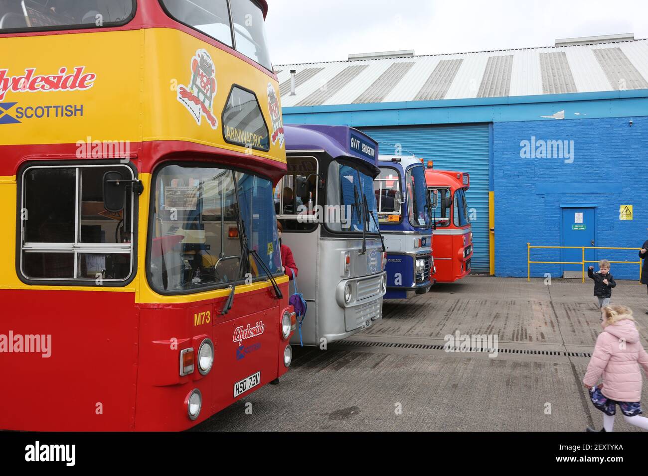 Stagecoach Garage, Kilmarnock, Scotland, UK 08 April 2018. An open day ...