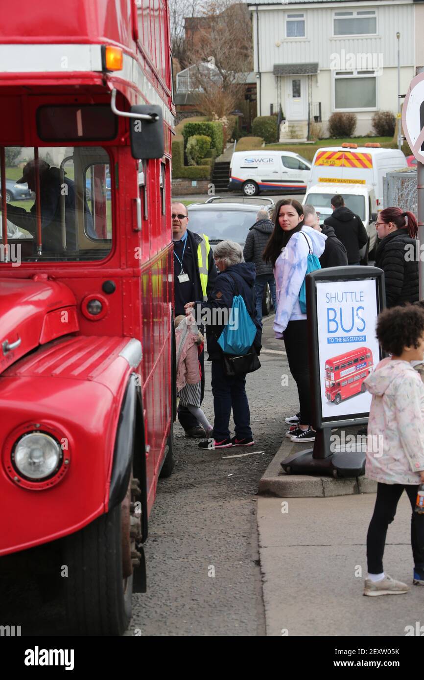 Stagecoach Garage, Kilmarnock, Scotland, UK 08 April 2018. An open day ...