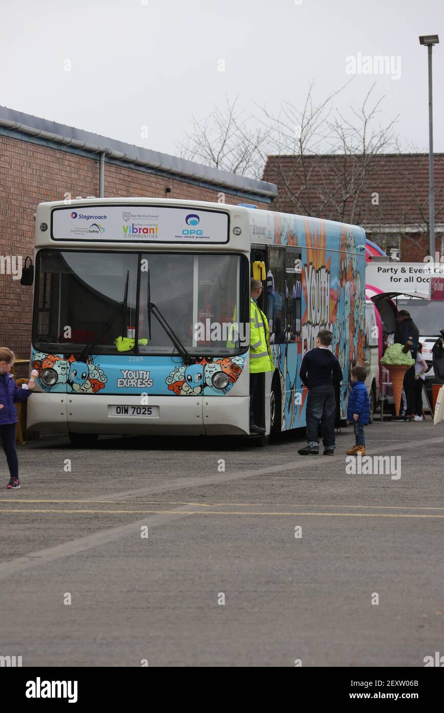 Stagecoach Garage, Kilmarnock, Scotland, UK 08 April 2018. An open day ...