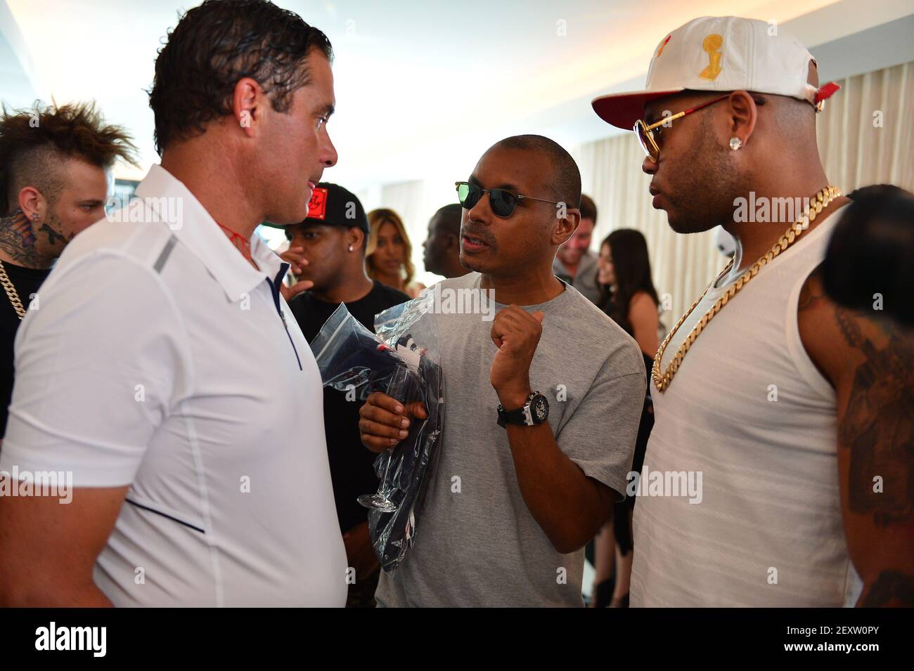 Alfred Culbreth, Mark Gumbel and Flo Rida Sighted in Miami Beach ...