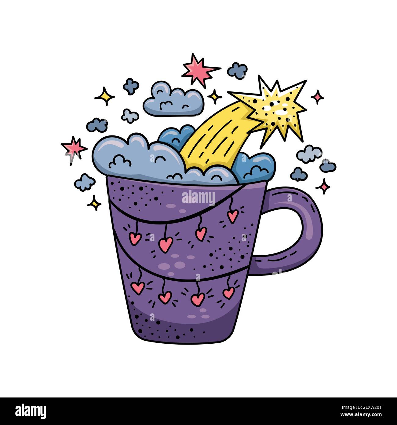 Stars mug Stock Vector Images - Alamy