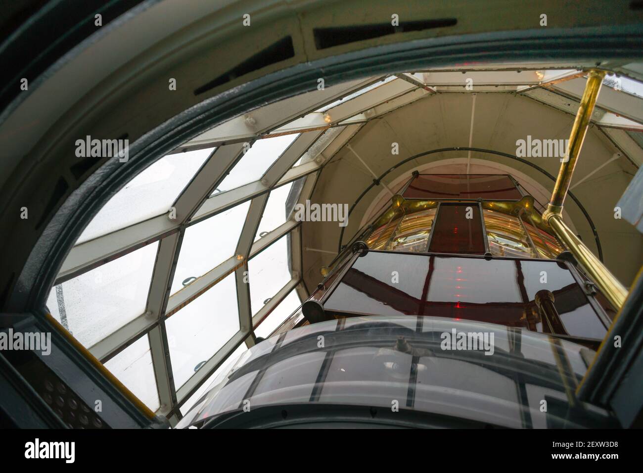 Cut Magnifying Glass Fresnel Lens Historical Lighthouse Nautical Beacon ...