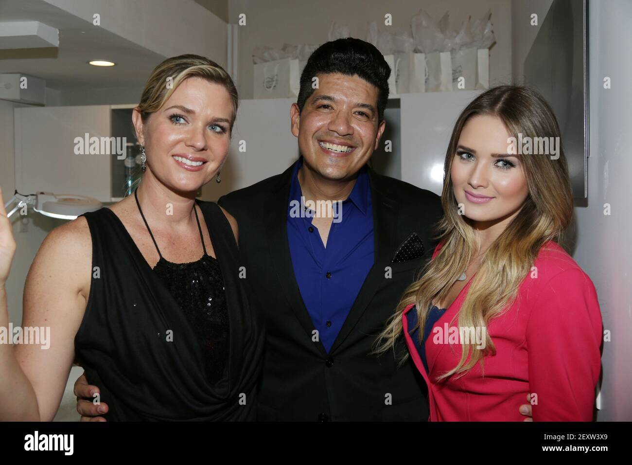 Sonya Smith, David Diaz and Kimberly Dos Ramos are seen during the ...