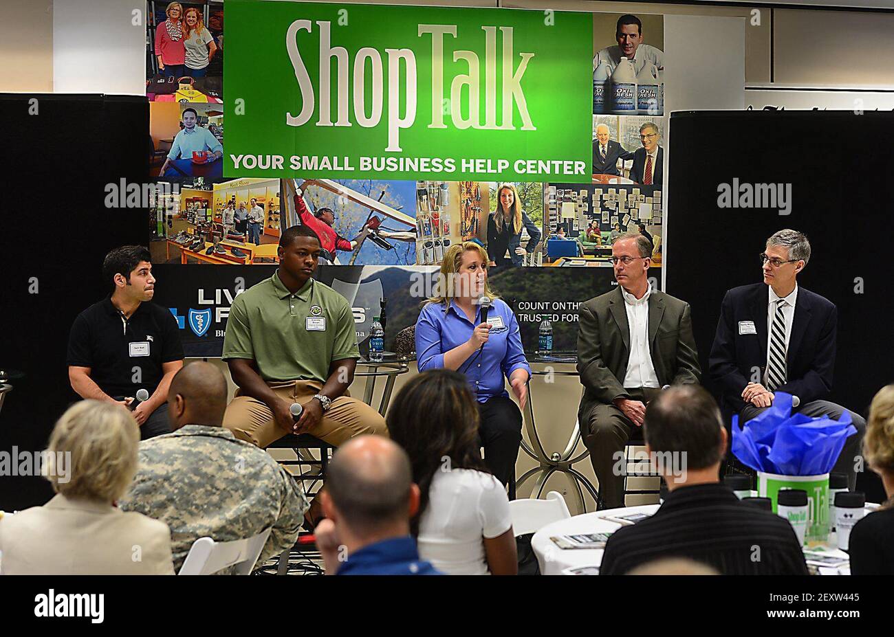 Sam Batt, from left, Everette Brown, Sue Gilbert, Ben Knight and Randy ...