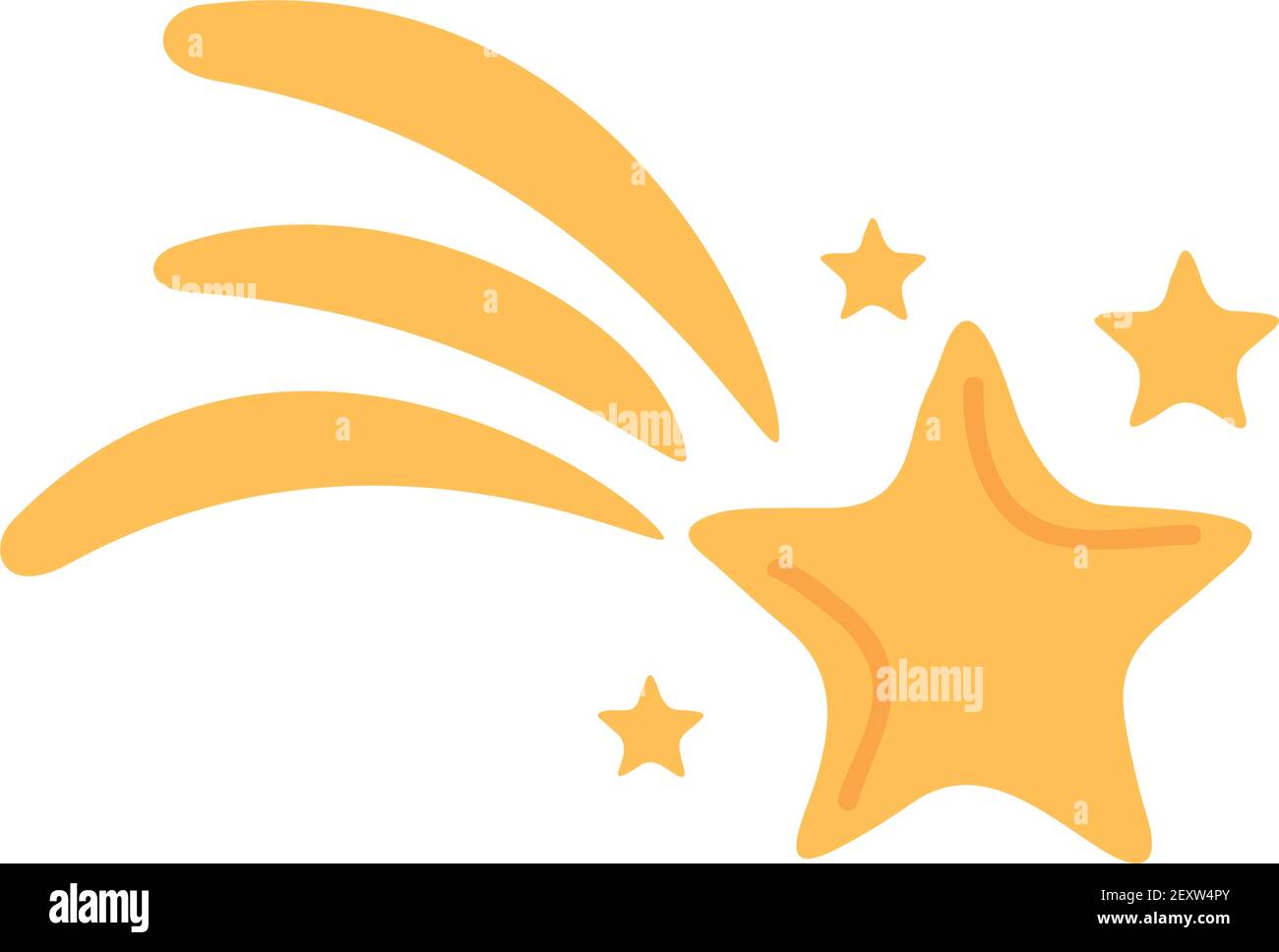 cute shooting star space icon Stock Vector Image & Art - Alamy