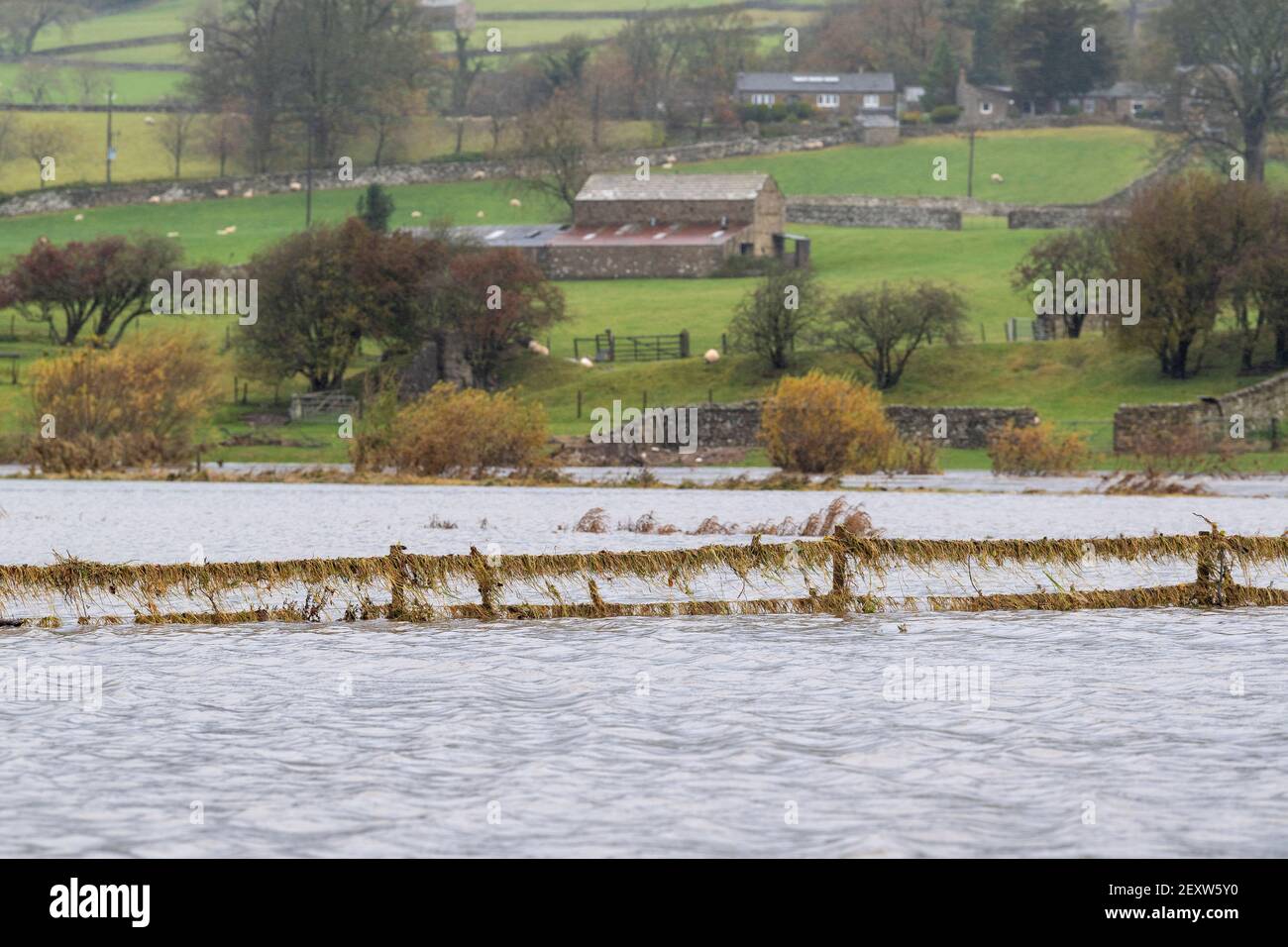 Storm damage around the Wensleydale town of Hawes in North Yorkshire ...