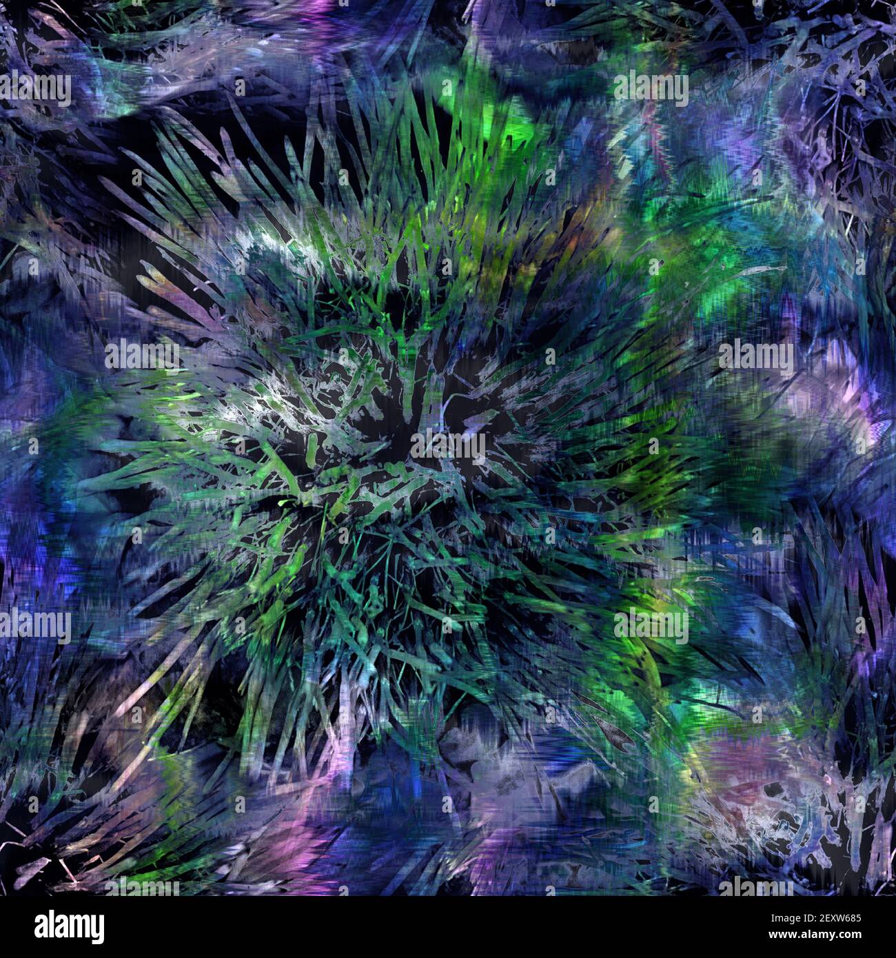 Seamless abstract color blobs with floral overlay Stock Photo - Alamy