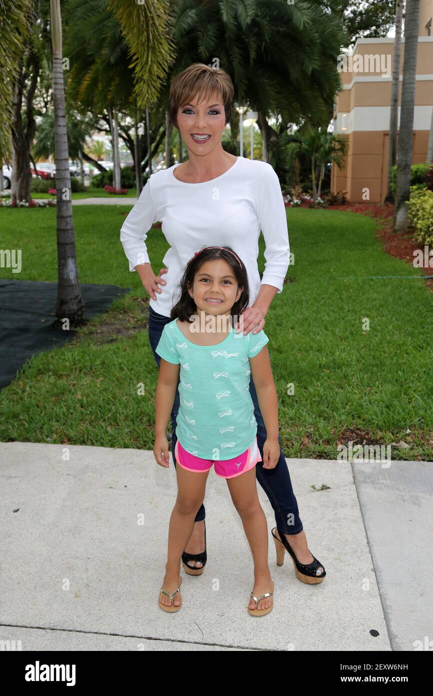 Laura Flores and Ana Sofia are seen during the 39th Anniversary of the ...