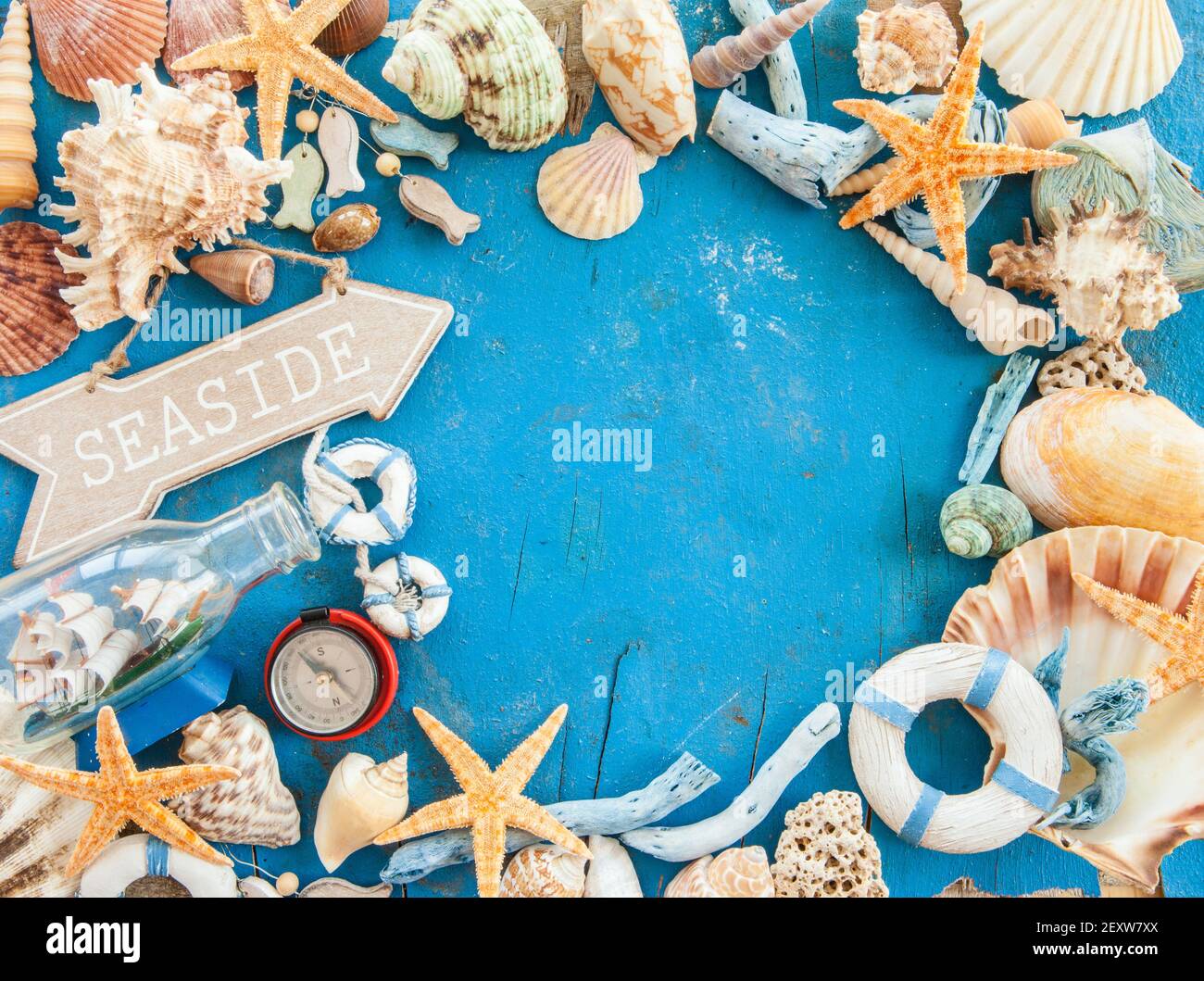 Maritime background with weathered wood Stock Photo - Alamy
