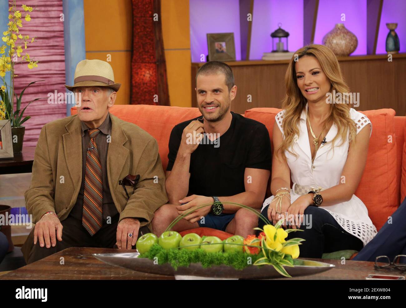 Alejandro Tacher, Mark Tacher and Cristina Bernal are seen during ...