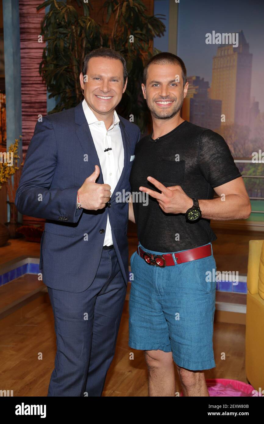 Alan Tacher and Mark Tacher are seen during Univision's "Despierta ...