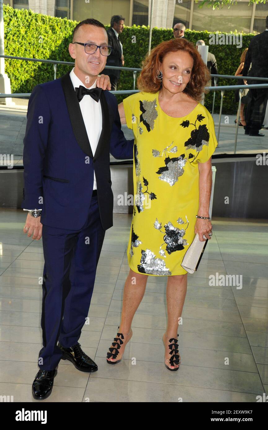 Steven Kolb, Diane Von Furstenberg during the 2014 CFDA Awards Cocktail ...