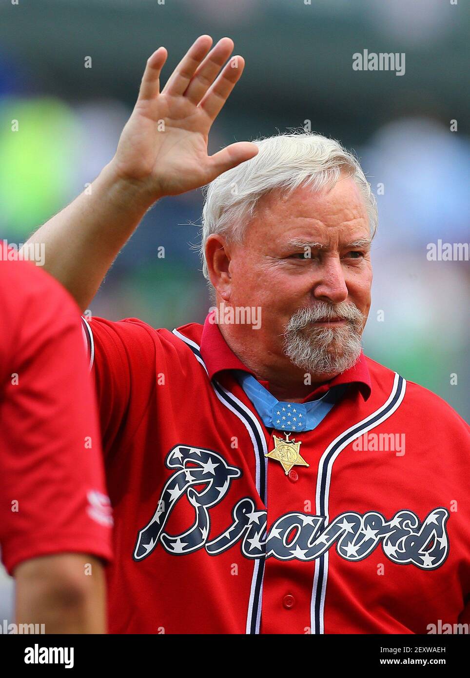 The Braves honor Congressional Medal of Honor recipient Colonel Donald ...