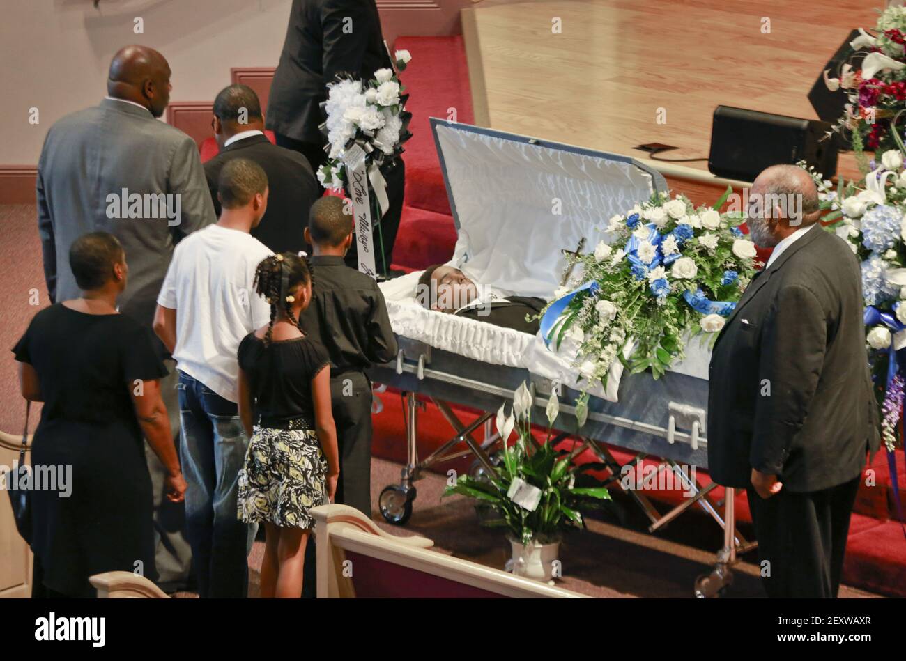 Family and friends attend the funeral of 17-year-old Dwayne Matthew ...