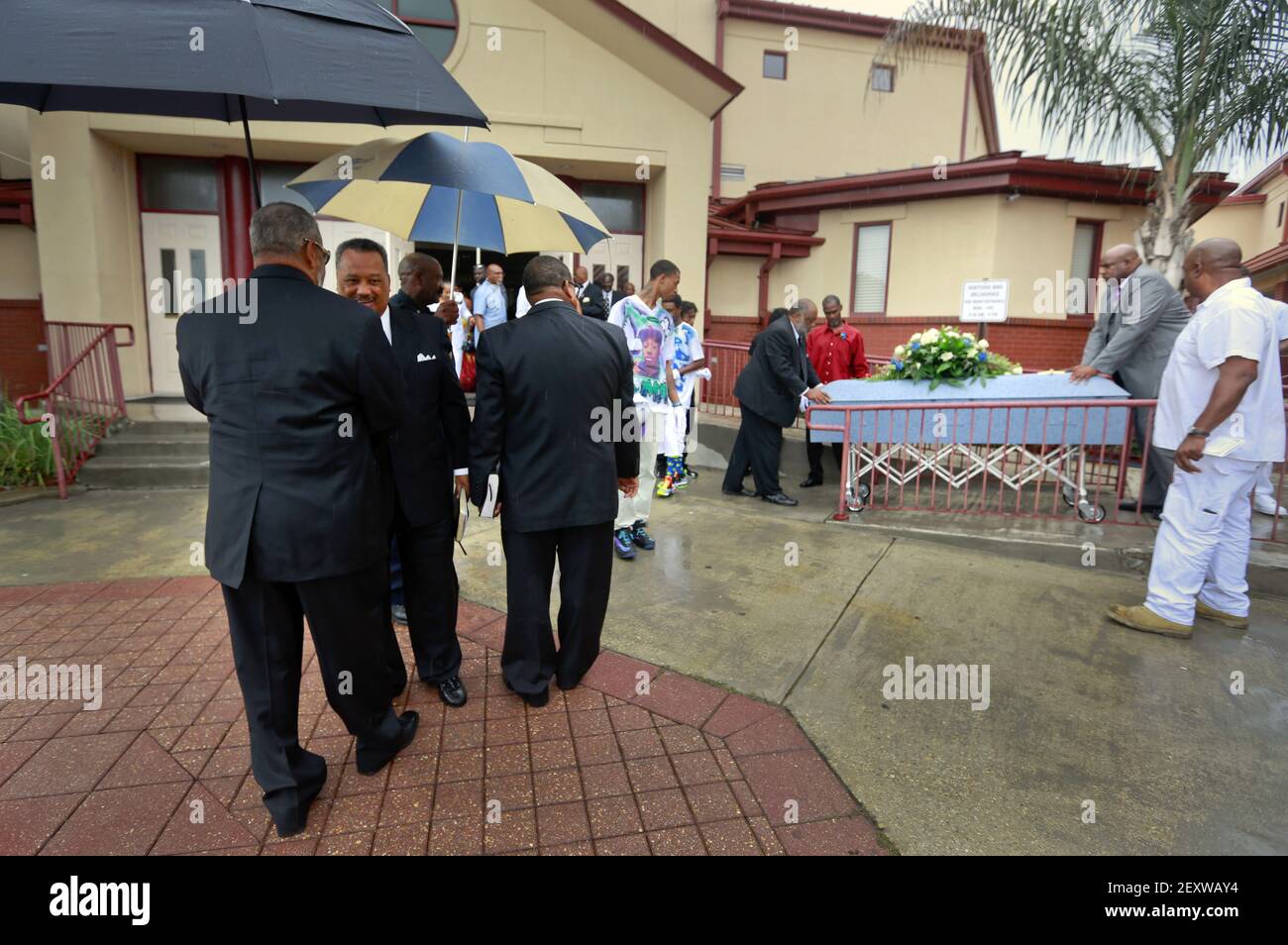 Family and friends attend the funeral of 17-year-old Dwayne Matthew ...