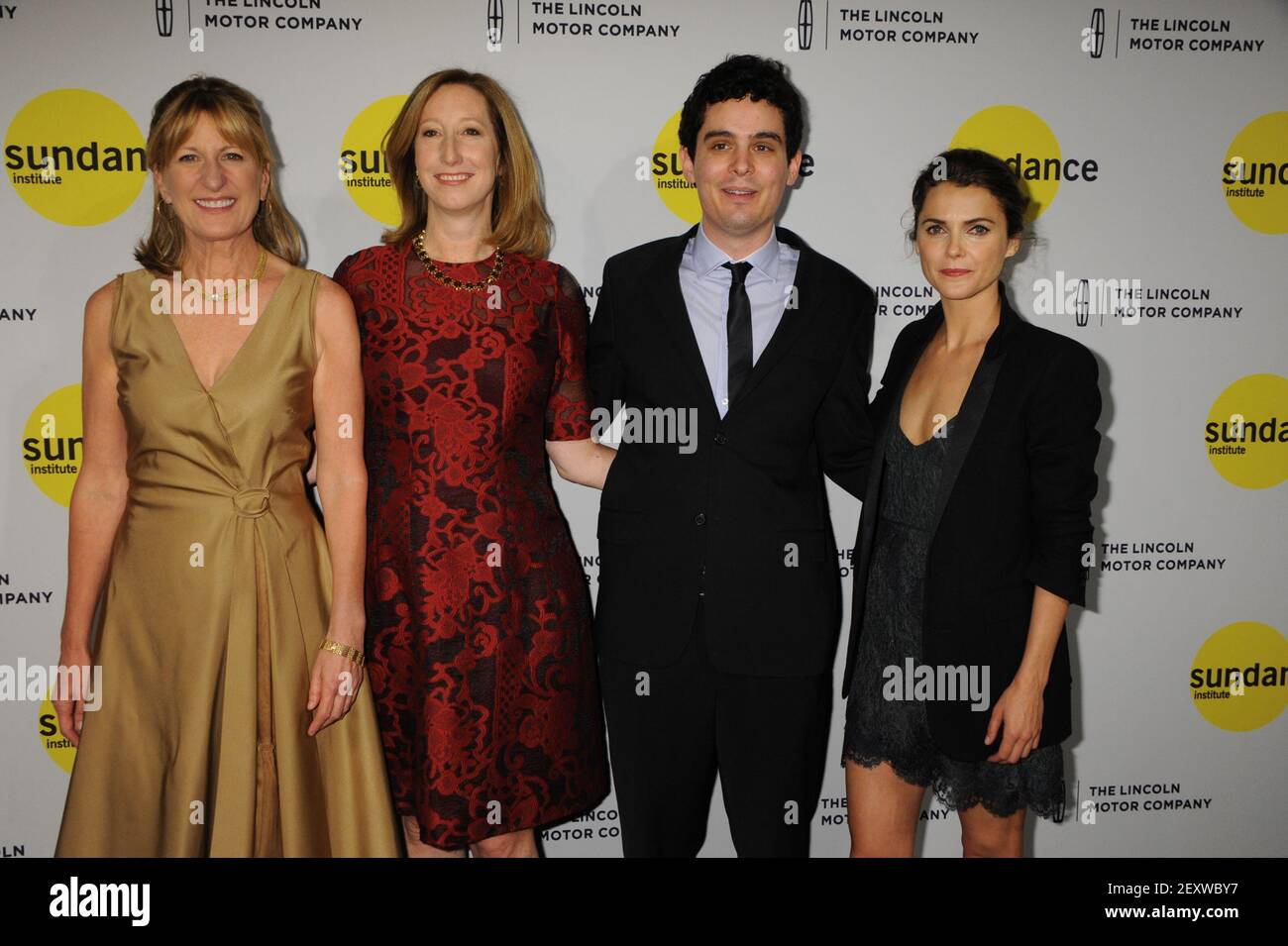 L-R: Jeanne Donovan Fisher, Keri Putnam, Damien Chazelle, Keri Russell ...