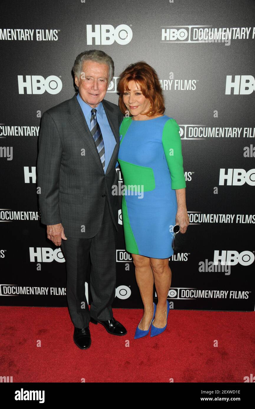 L-R: Regis Philbin, Joy Philbin attend the HBO Documentary Remembering ...