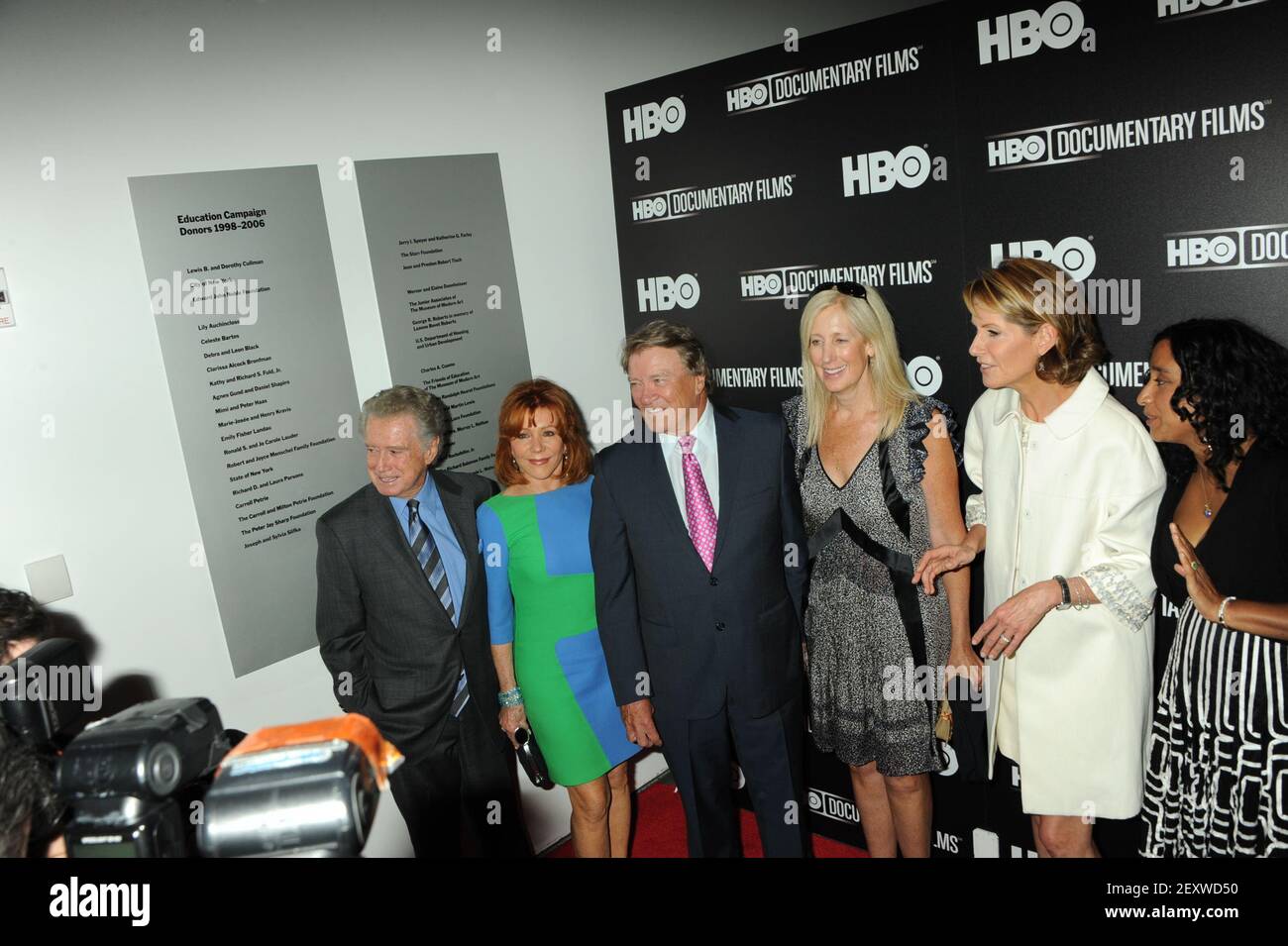 L-R: Regis Philbin, Joy Philbin, Steve Croft, Jennet Conant, Perri ...