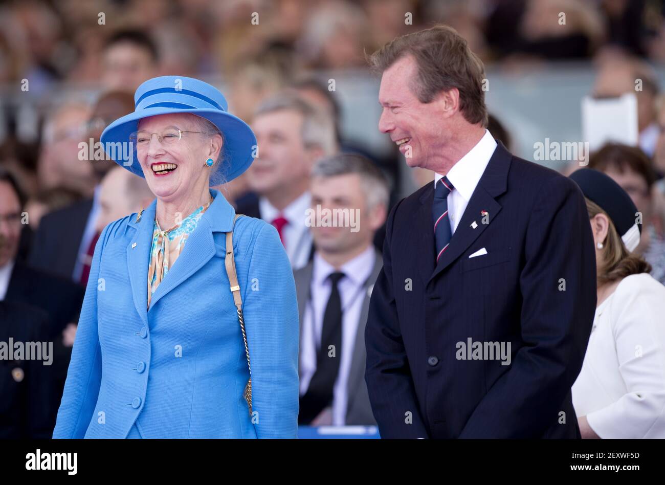 Queen Mathilde II of Belgium attends the D-Day commemoration to mark ...