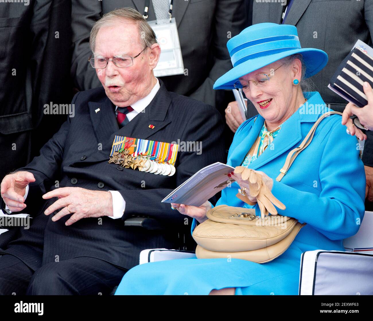Queen Mathilde II of Belgium attends the D-Day commemoration to mark ...