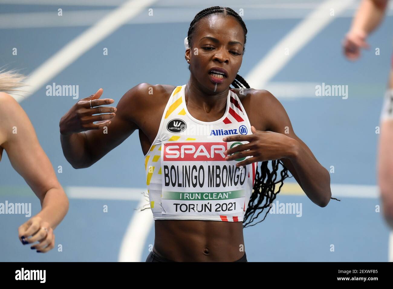 Belgian Cynthia Bolingo Mbongo pictured after the heat of the first ...