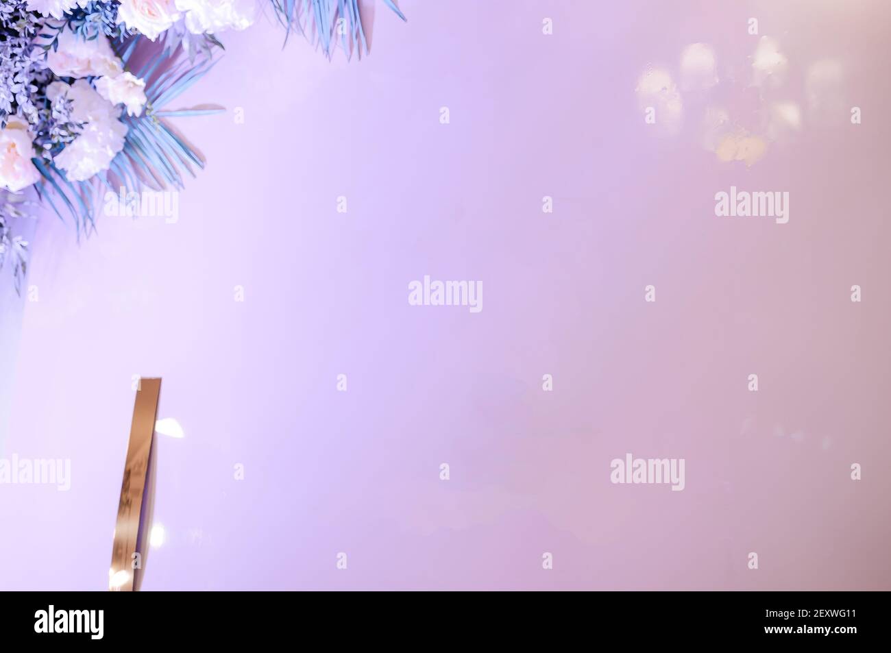 Wedding arch with multi-colored flowers. Wedding decorations Stock ...