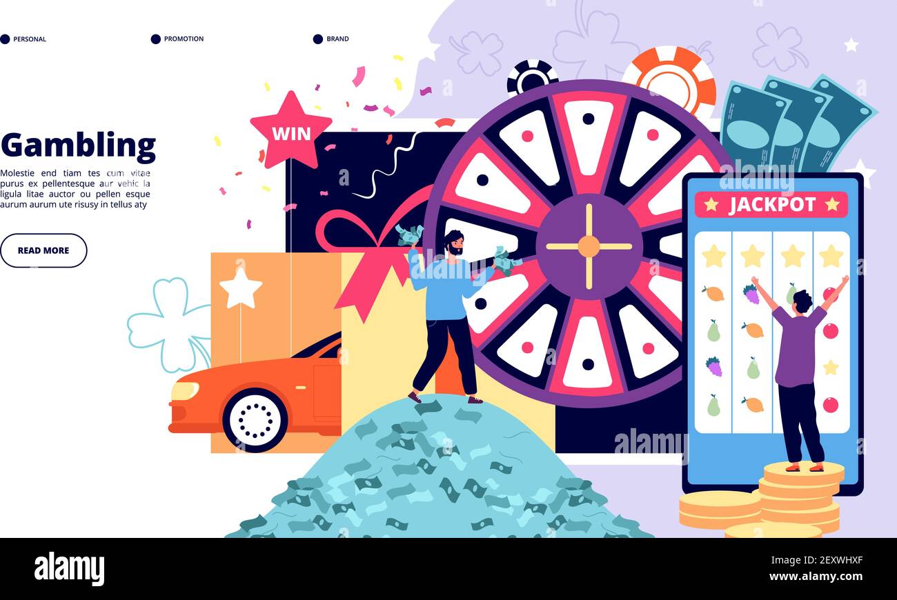 Lottery winner cartoon Stock Vector Images - Alamy