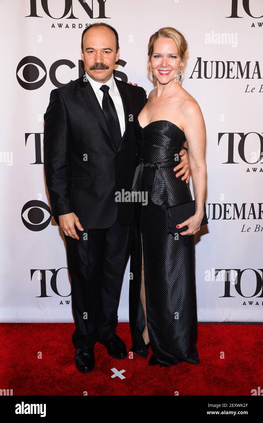 Rebecca Luker and Danny Burstein arrive on the red carpet at the Tony ...