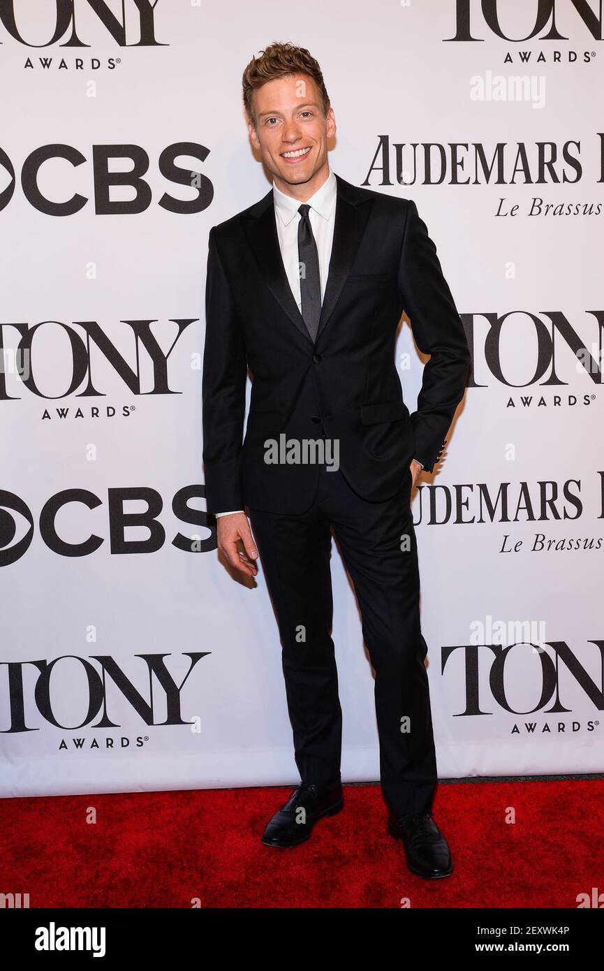 Barrett Foa on the red carpet at the Tony Awards at Radio City Music ...