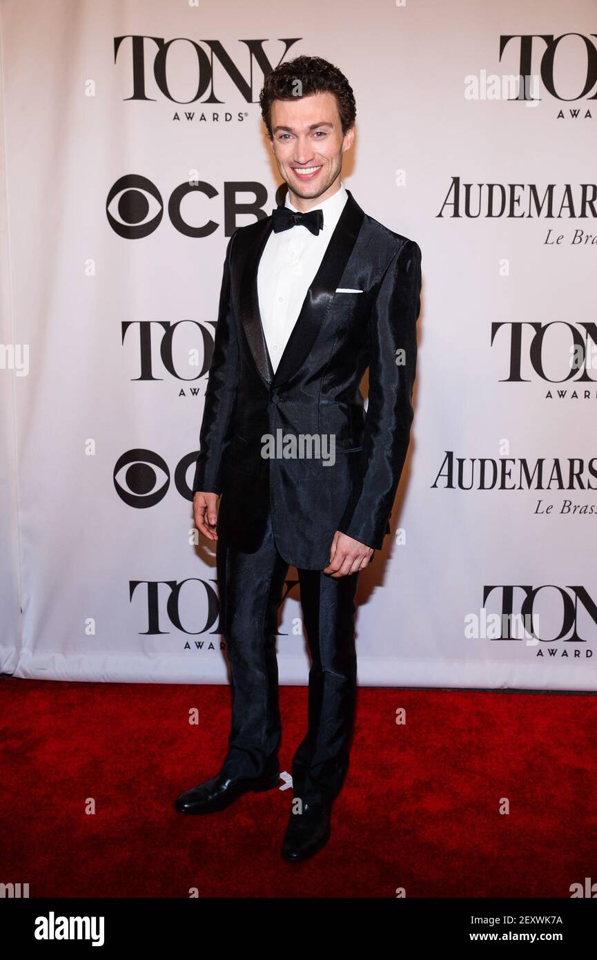 Bryce Pinkham arrives on the red carpet at the Tony Awards at Radio ...