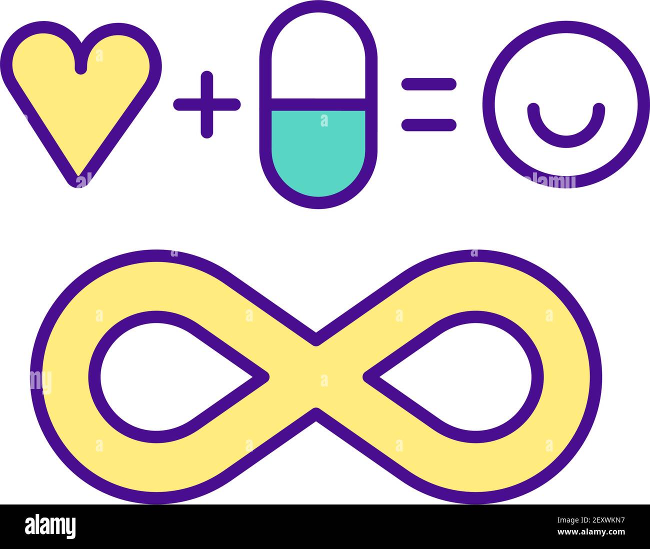 Taking drugs Stock Vector Images - Alamy
