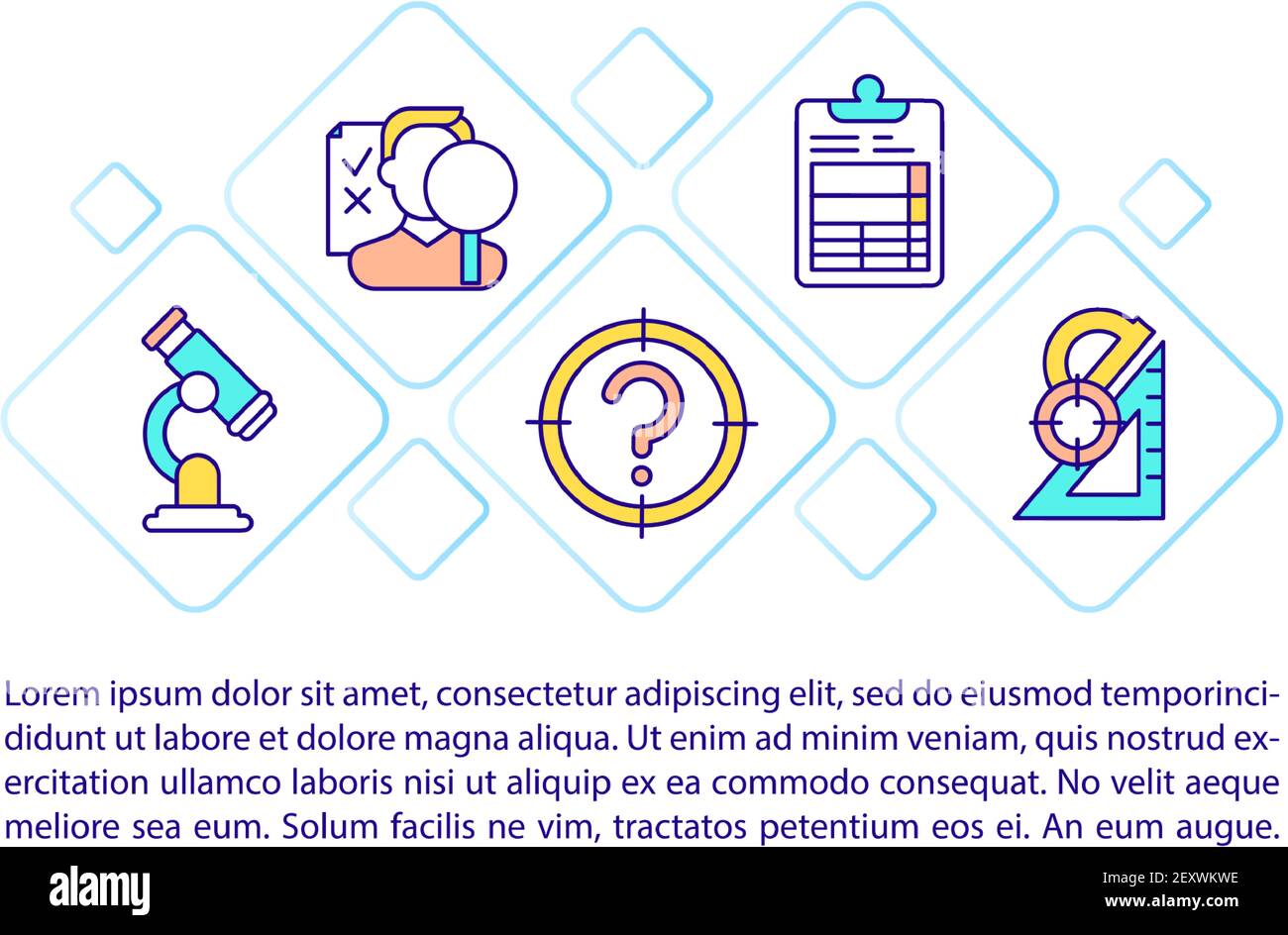 Scientific research concept icon with text Stock Vector Image & Art - Alamy