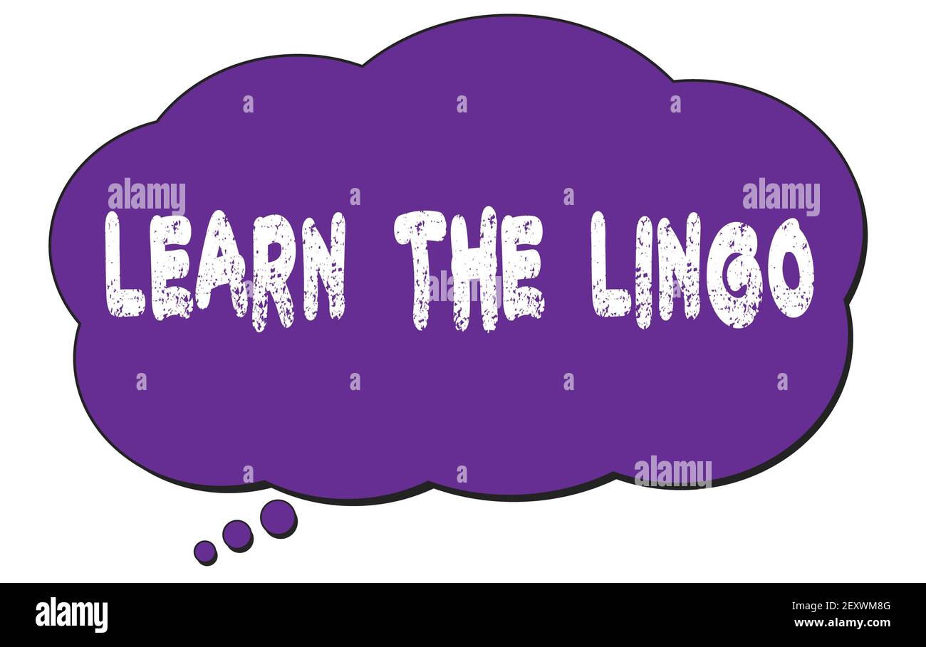 Learn the lingo stamp hi-res stock photography and images - Alamy