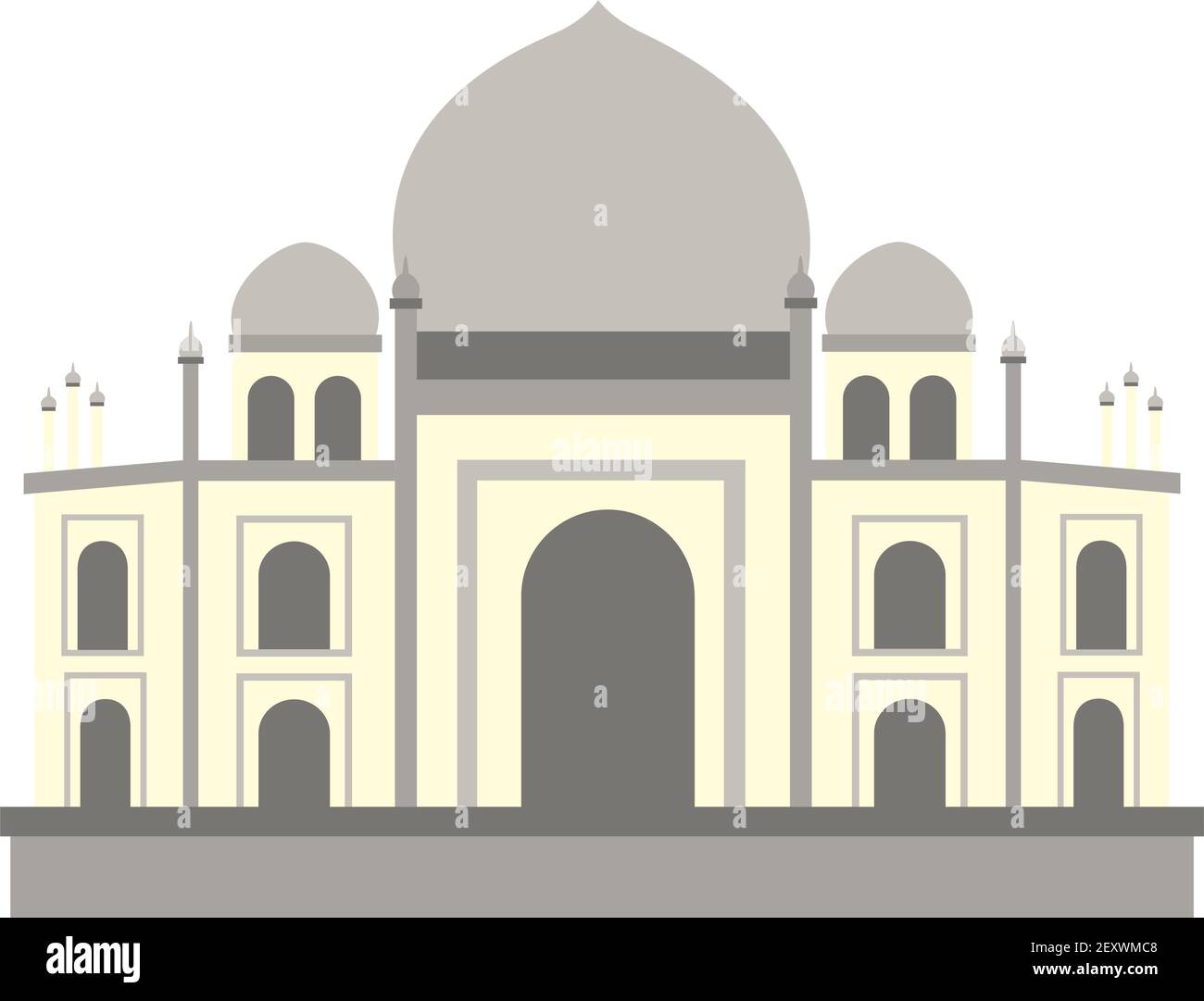 taj mahal mosque travel sticker Stock Vector Image & Art - Alamy