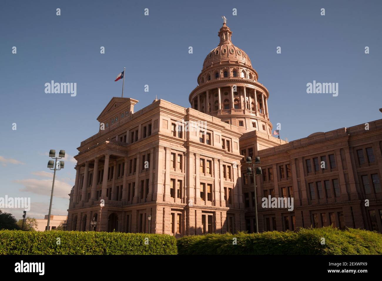 Capital Building Austin Texas Government Building Blue Skies Stock ...