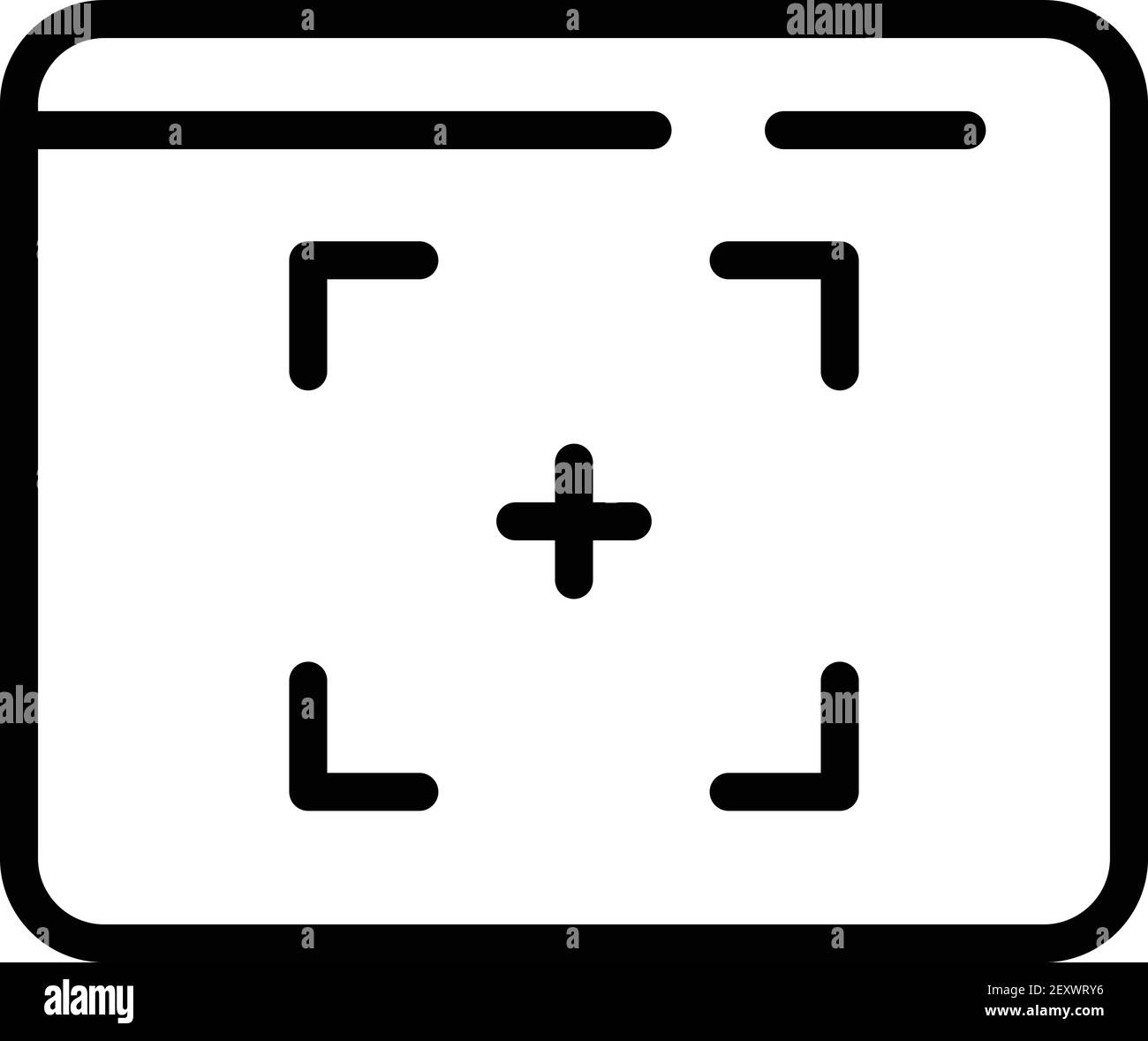 Camera viewfinder icon. Outline camera viewfinder vector icon for web ...