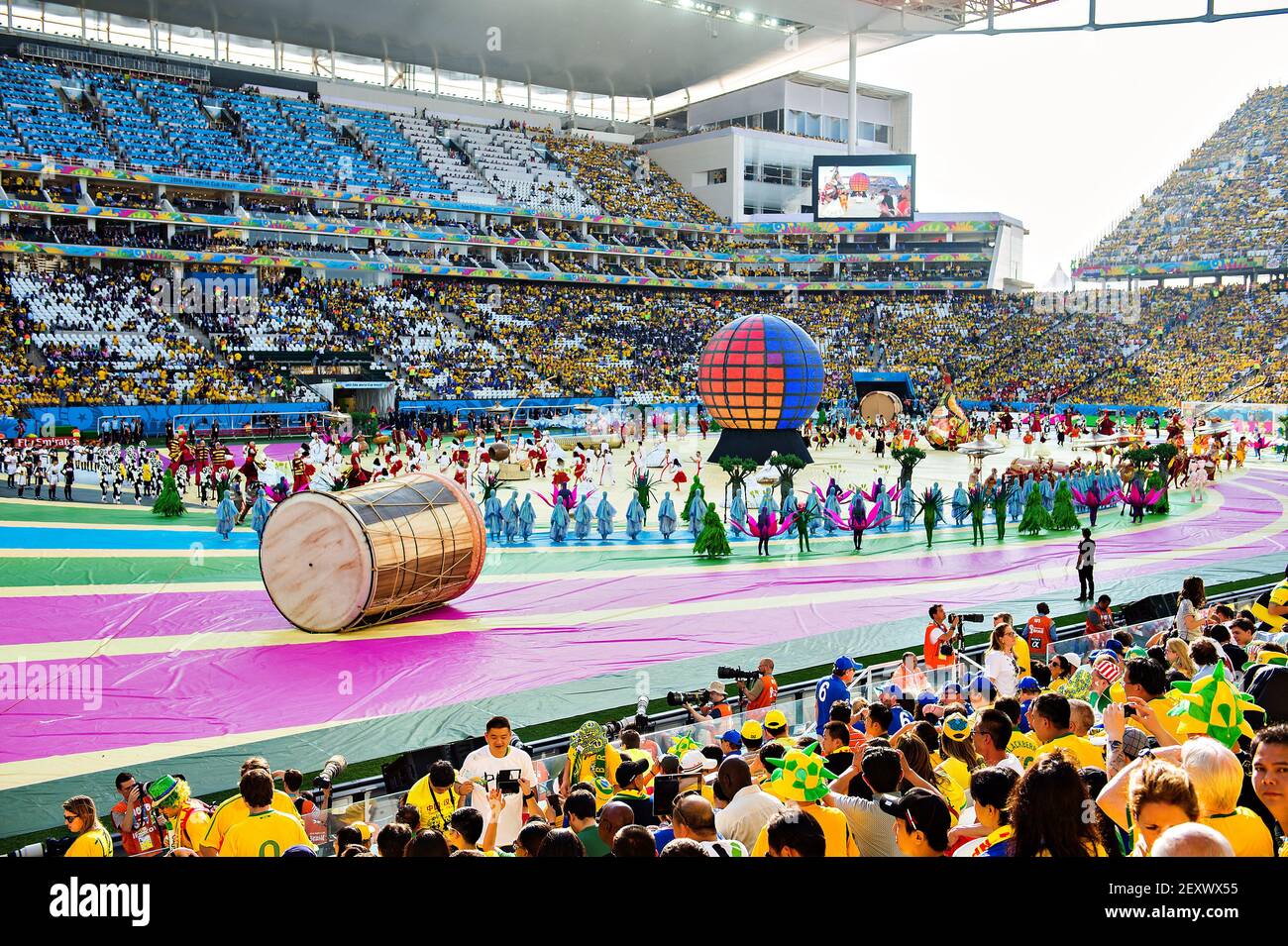 Photo during the Opening Ceremony of the World Cup Brazil 2014 ...