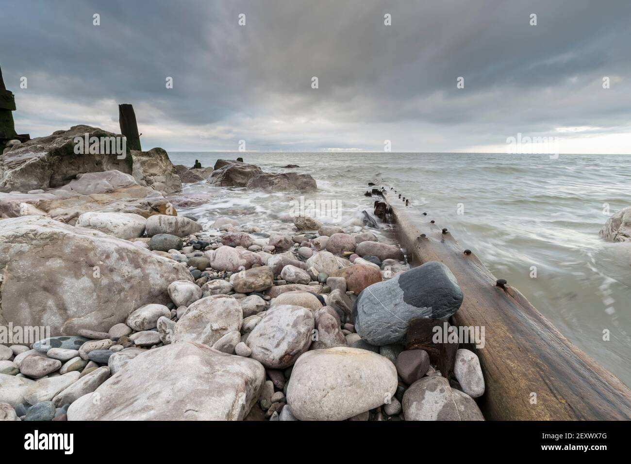 Llanddulas beach on the North Wales coast UK Stock Photo - Alamy