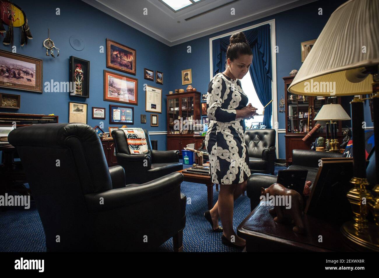 Chelsea Barnes, 20, a member of the Lumbee Tribe and a senior at the ...