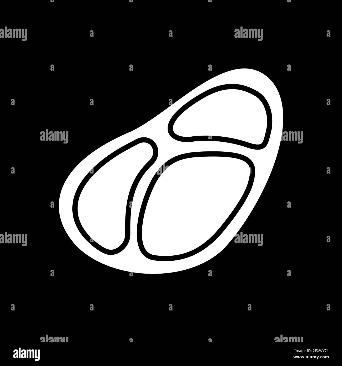 Piece raw steak meat Black and White Stock Photos & Images - Alamy