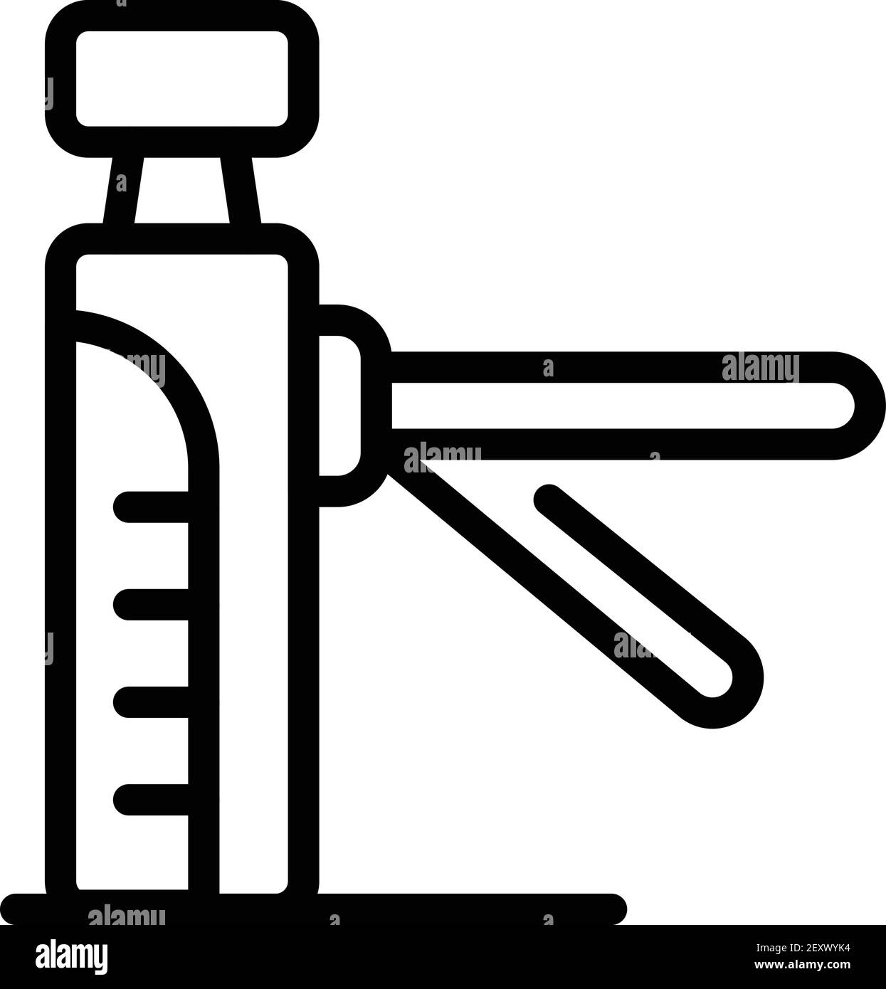 Turnstile gate icon. Outline turnstile gate vector icon for web design ...