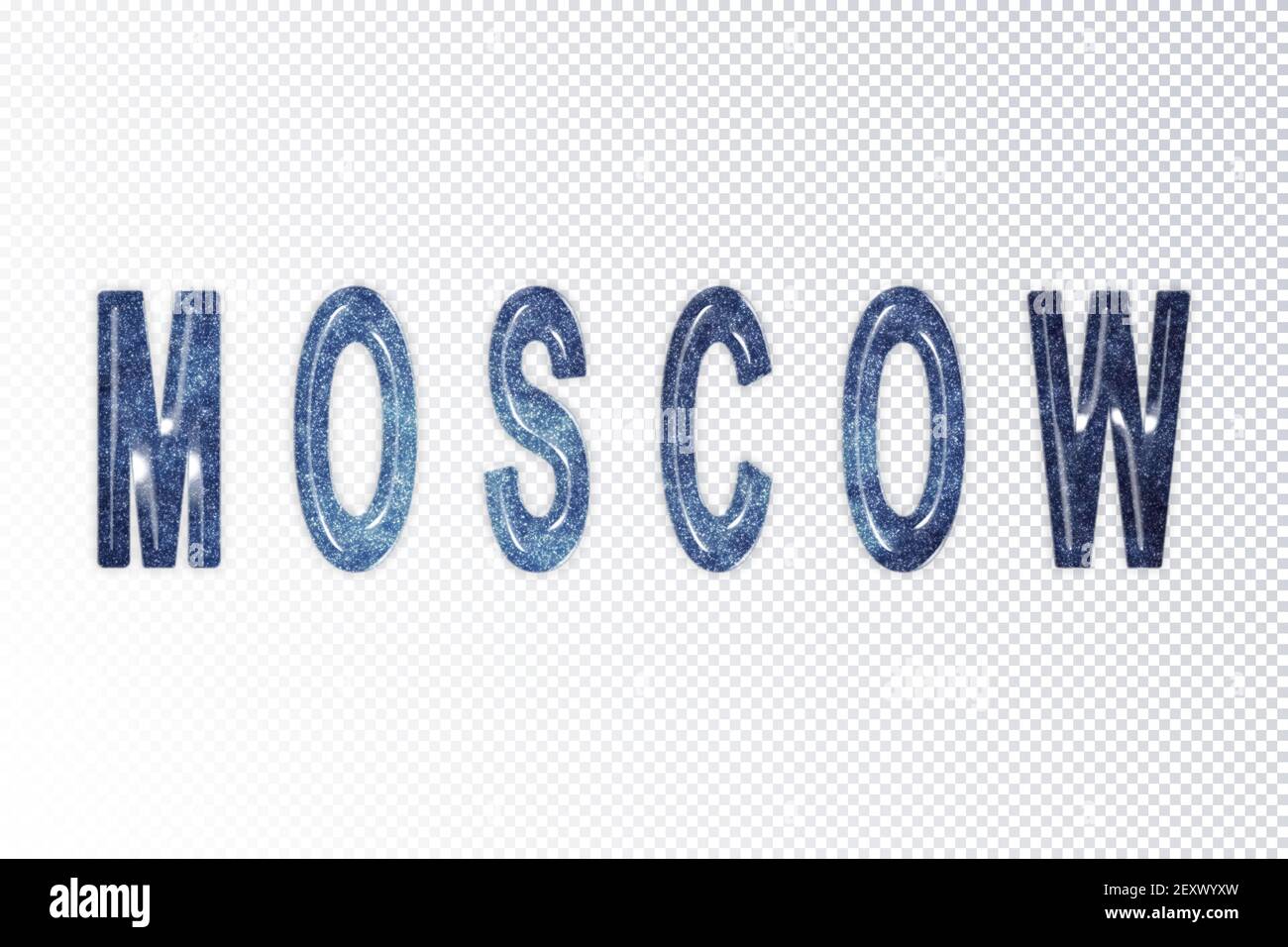 Moscow lettering, Moscow milky way letters, transparent background ...