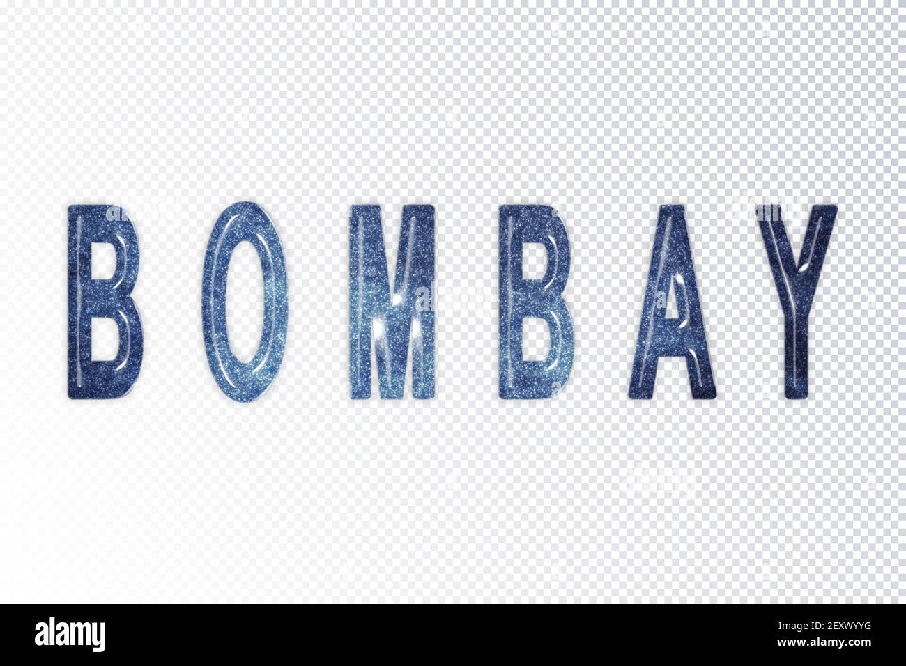 Bombay lettering, Bombay milky way letters, transparent background ...